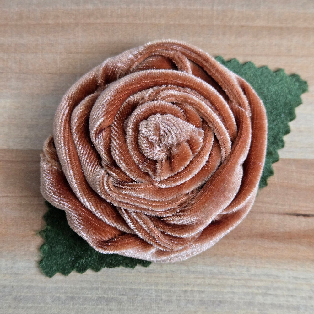 Velvet Rose Collar Accessory - Dog Collar Flower - Valentine's Day ...